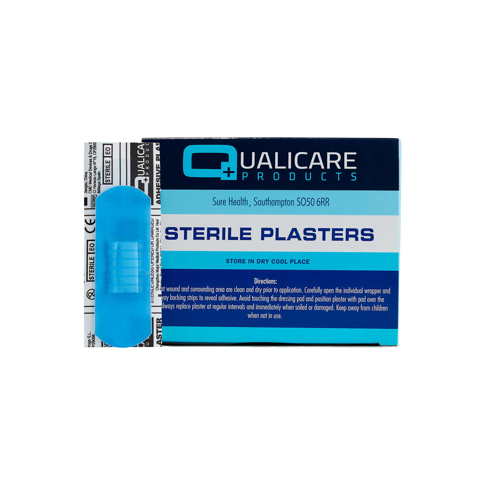 AEROPLAST Assorted Washproof Blue Plasters - 100pk | Plasters | First ...